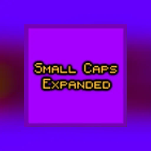 Small Caps Font Expanded — скачать ресурс пак для Майнкрафт 26.1.2 ...